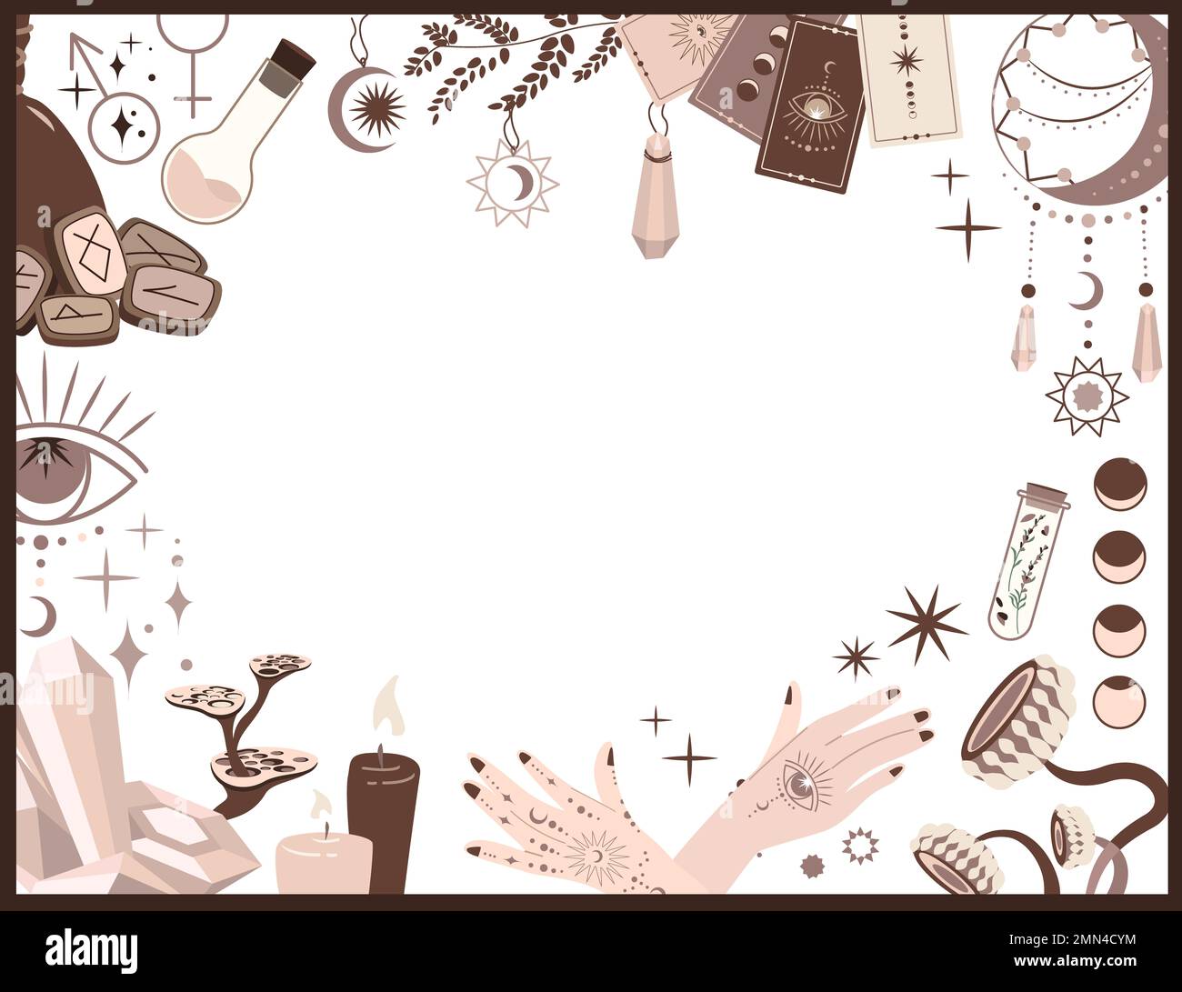 Magic Esoterics logo illustration,flyer,card,advertisment,Witchcraft ...