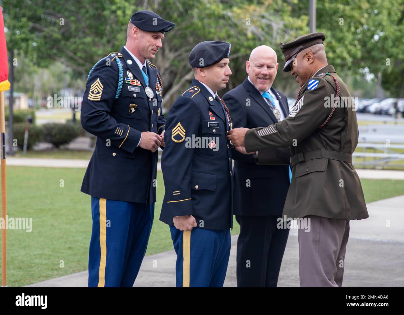 Senior leaders from 3rd Infantry Division induct Staff Sgt. Ethan ...