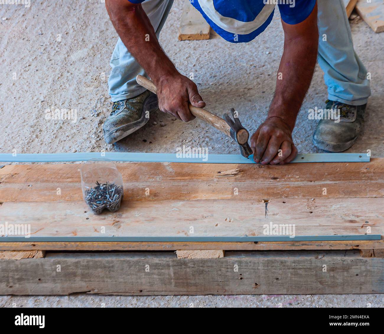 Construction site - Preparation for building foundation Stock Photo - Alamy