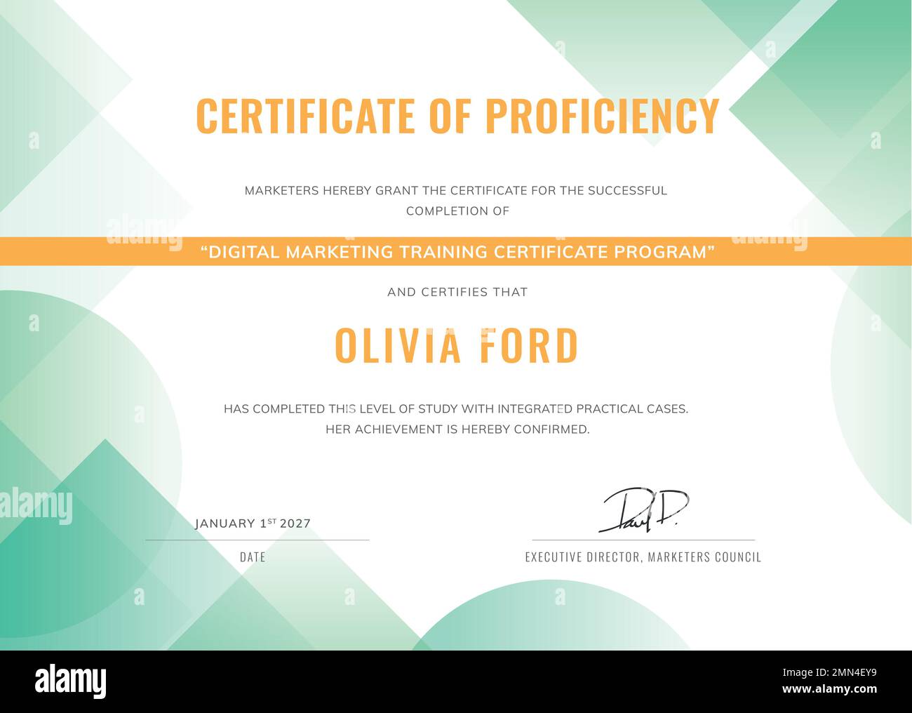 Professional certificate hi-res stock photography and images - Alamy
