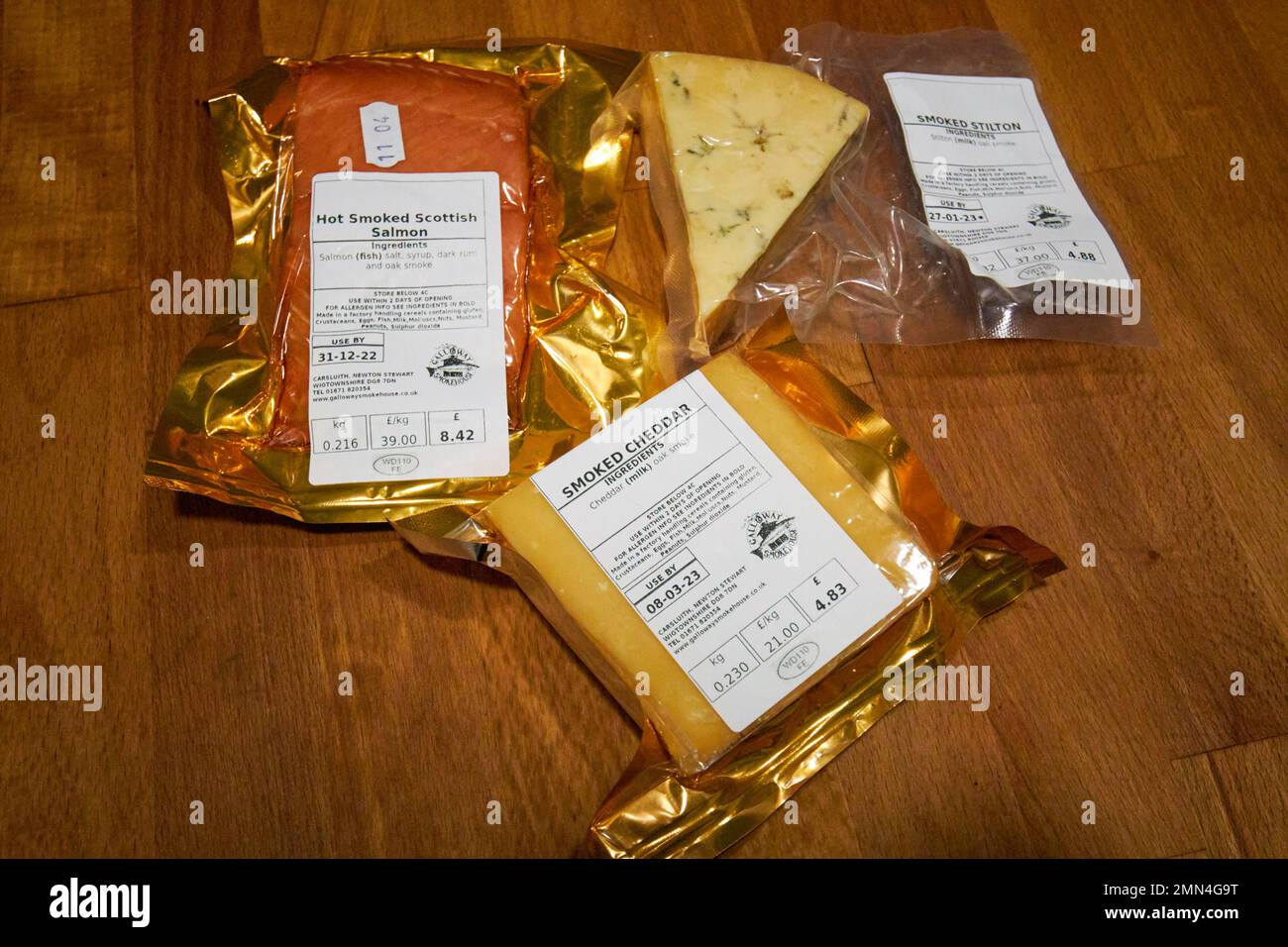 hot smoked scottish salmon cold smoked stilton and smoked cheddar ...