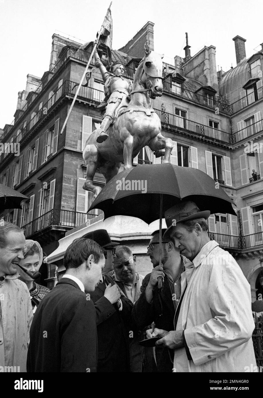 US actor James Stewart on the set of Henry Koster's film Erasmus with ...