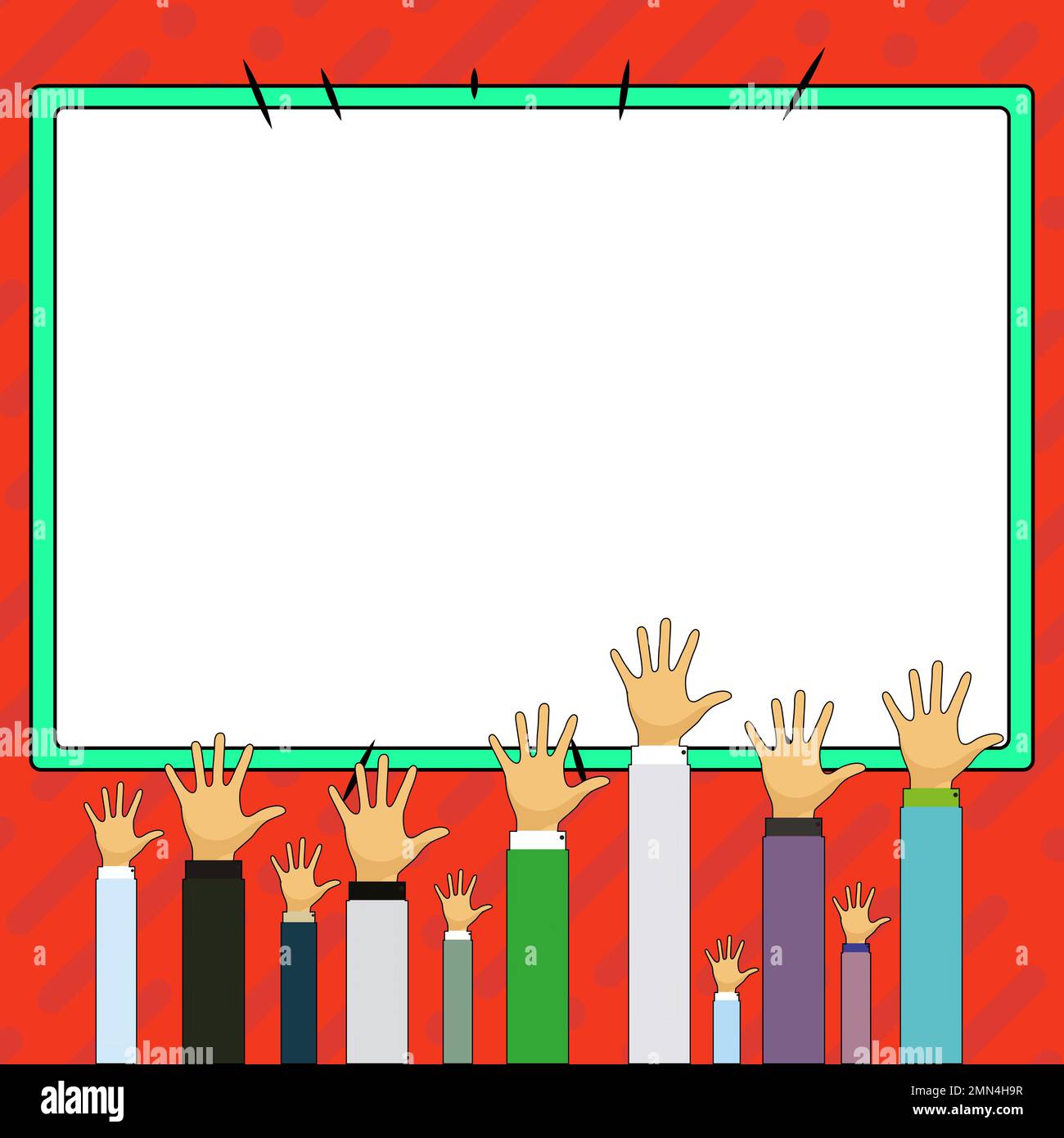 Big empty crowd Stock Vector Images - Alamy