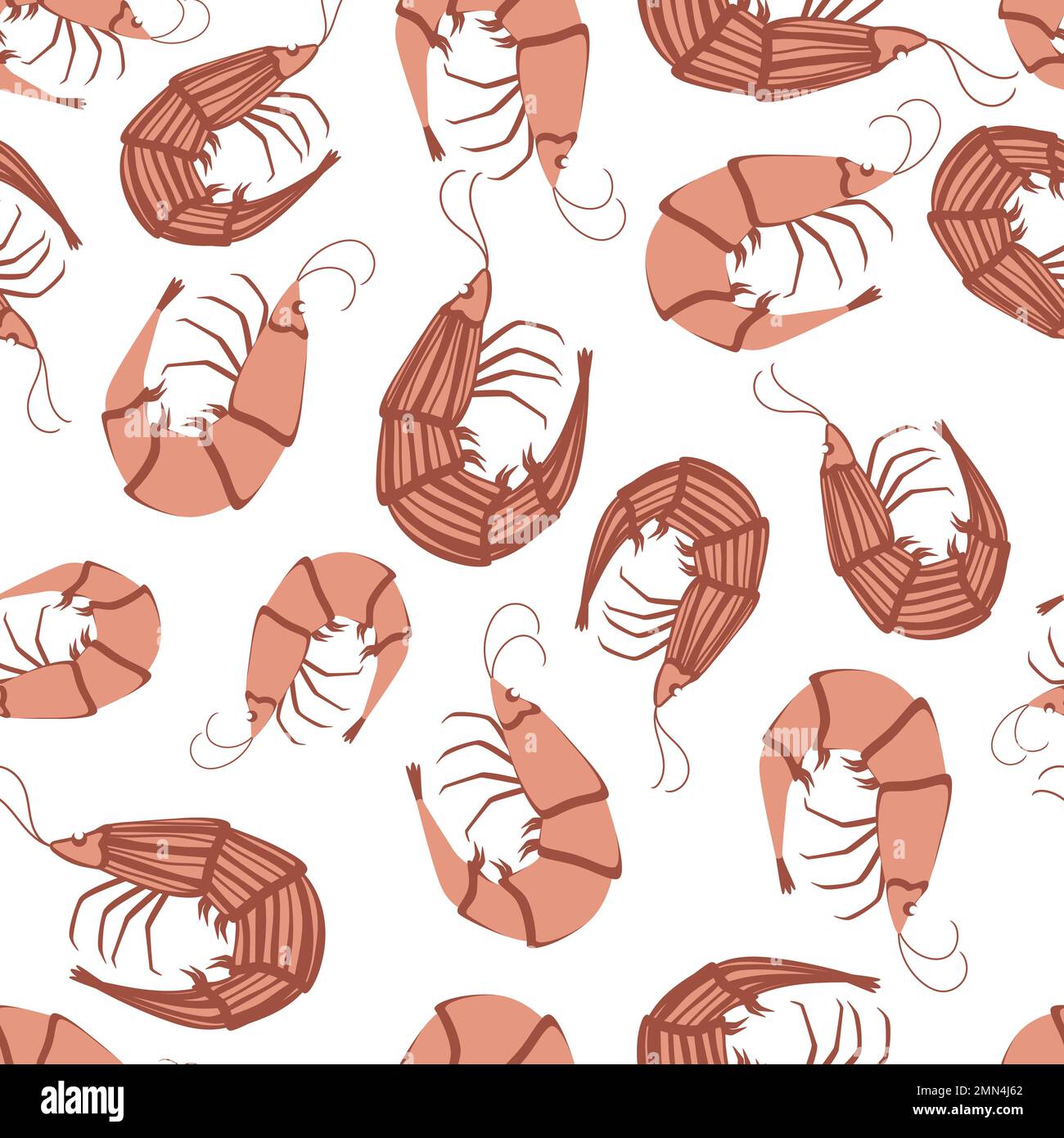 Fresh prawn on white Stock Vector Images - Alamy