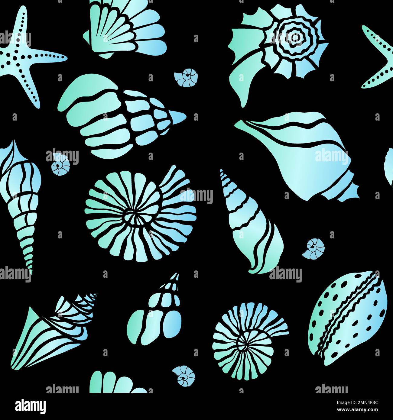 Colorful shells Stock Vector Images - Alamy