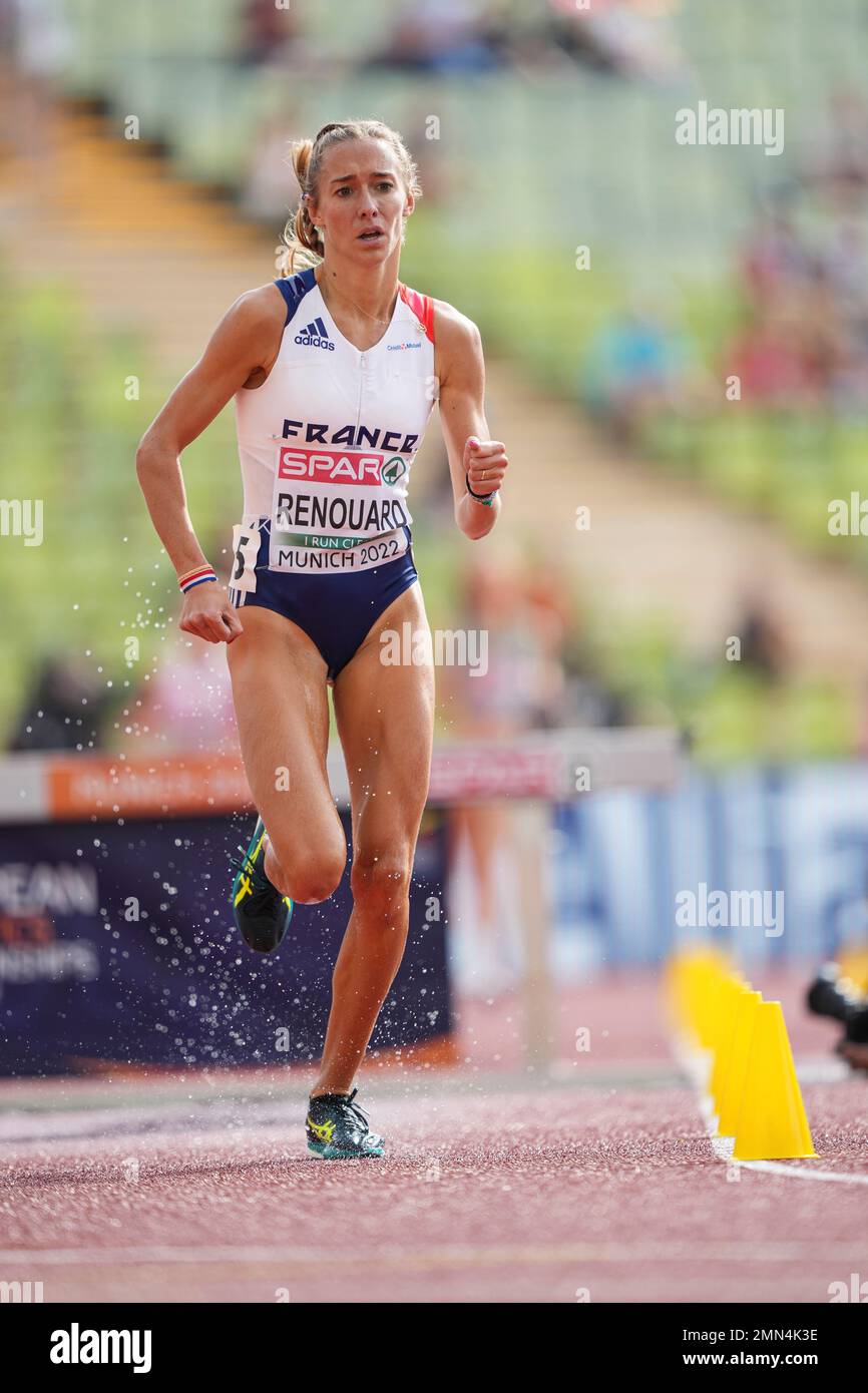 Flavie RENOUARD participating in the 3000m steeplechase of the European ...
