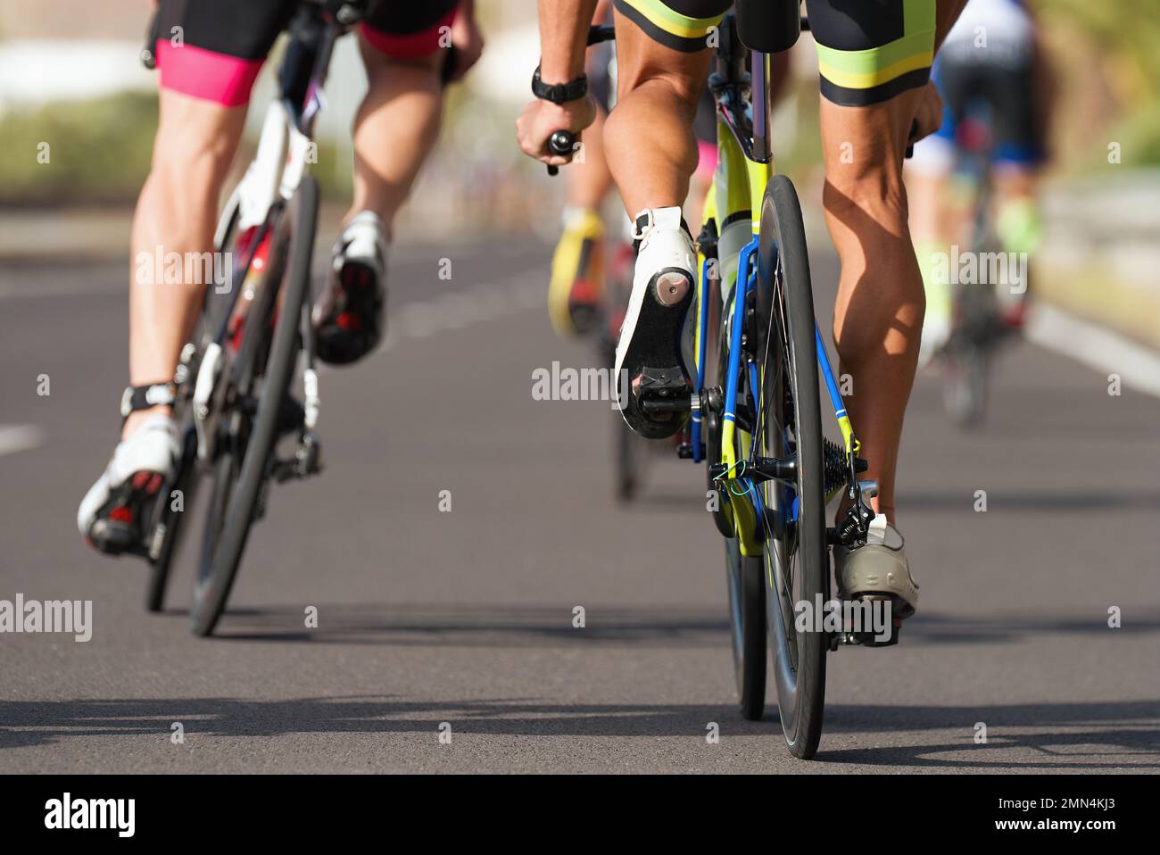 Cycling competition cyclist athletes riding a race at high speed Stock ...