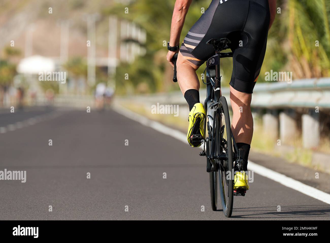 Cycling competition cyclist athletes riding a race at high speed Stock ...
