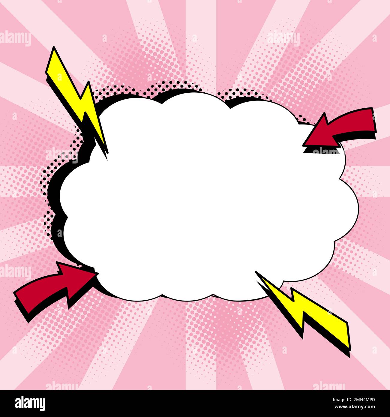 Comics Design Frames. Photo Frame Set With Explosion Bubbles For Add ...