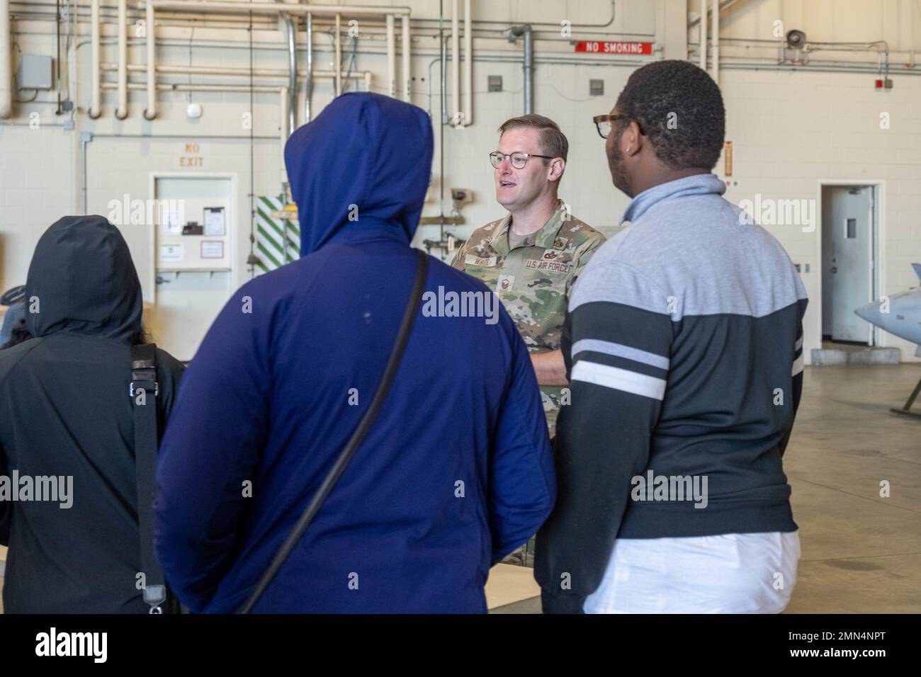 U.S. Air Force Master Sgt. Derek White, 175th Civil Engineering Squadron noncommissioned officer ...