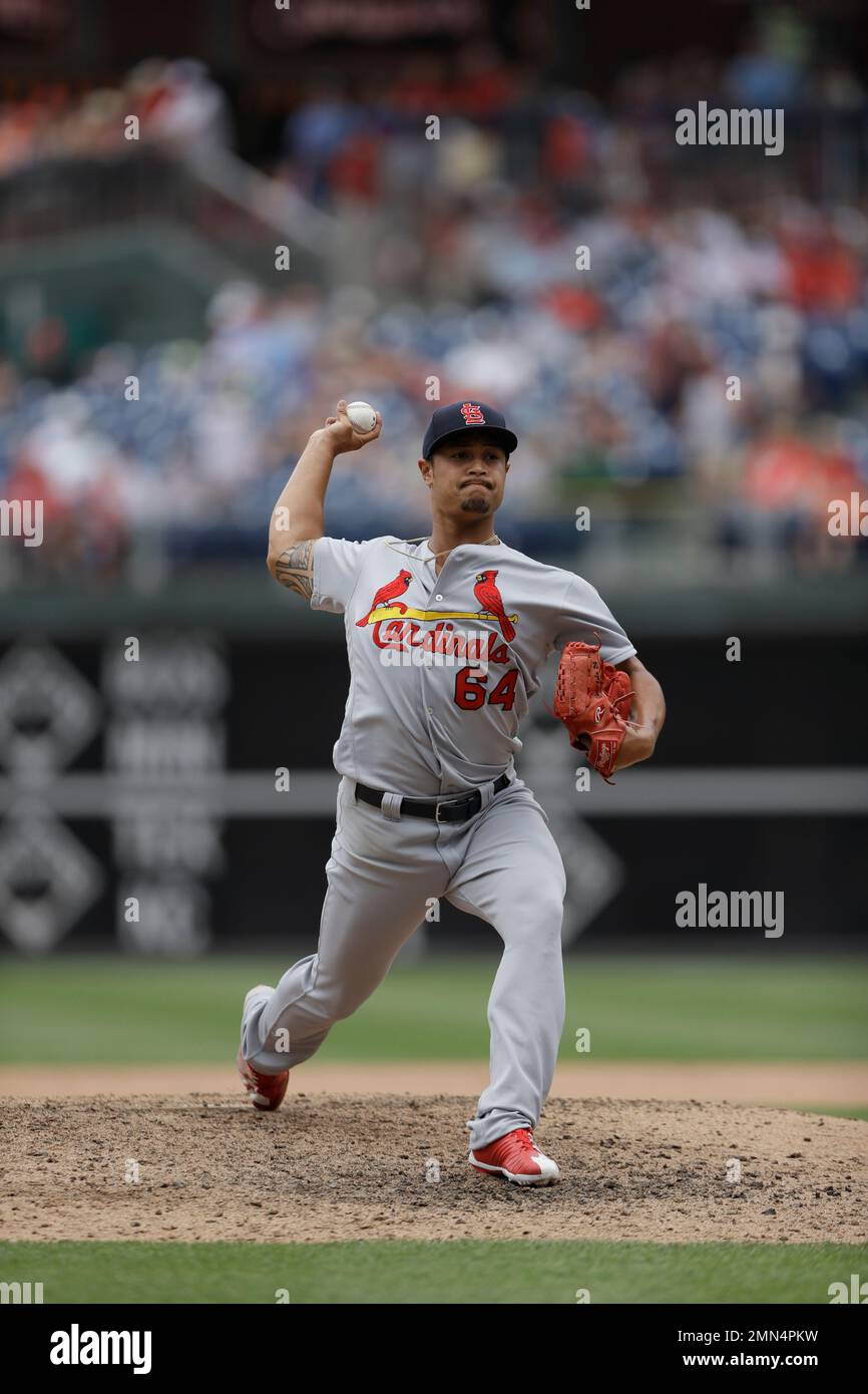 St. Louis Cardinals' Sam Tuivailala in action during a baseball game ...