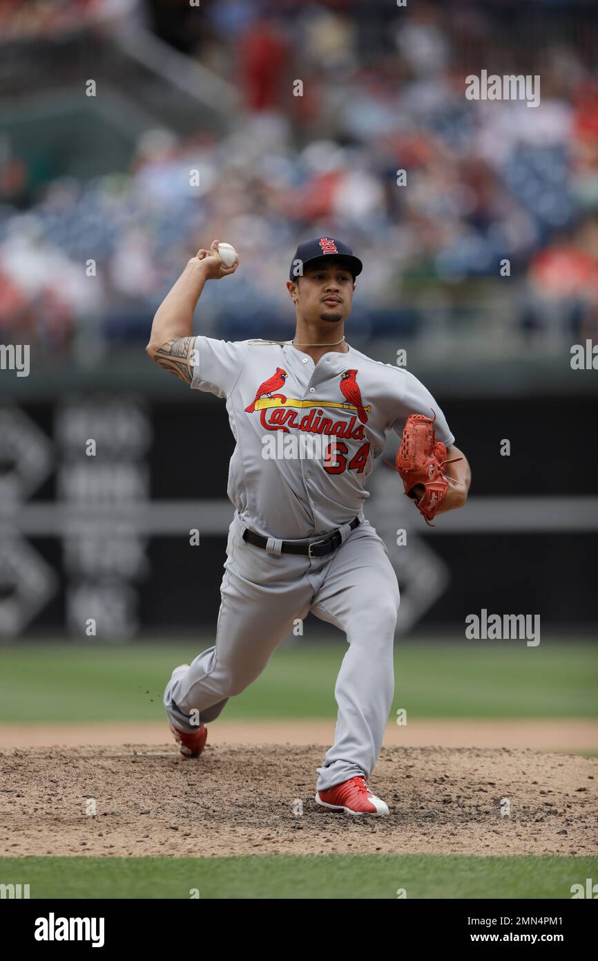 St. Louis Cardinals' Sam Tuivailala in action during a baseball game ...