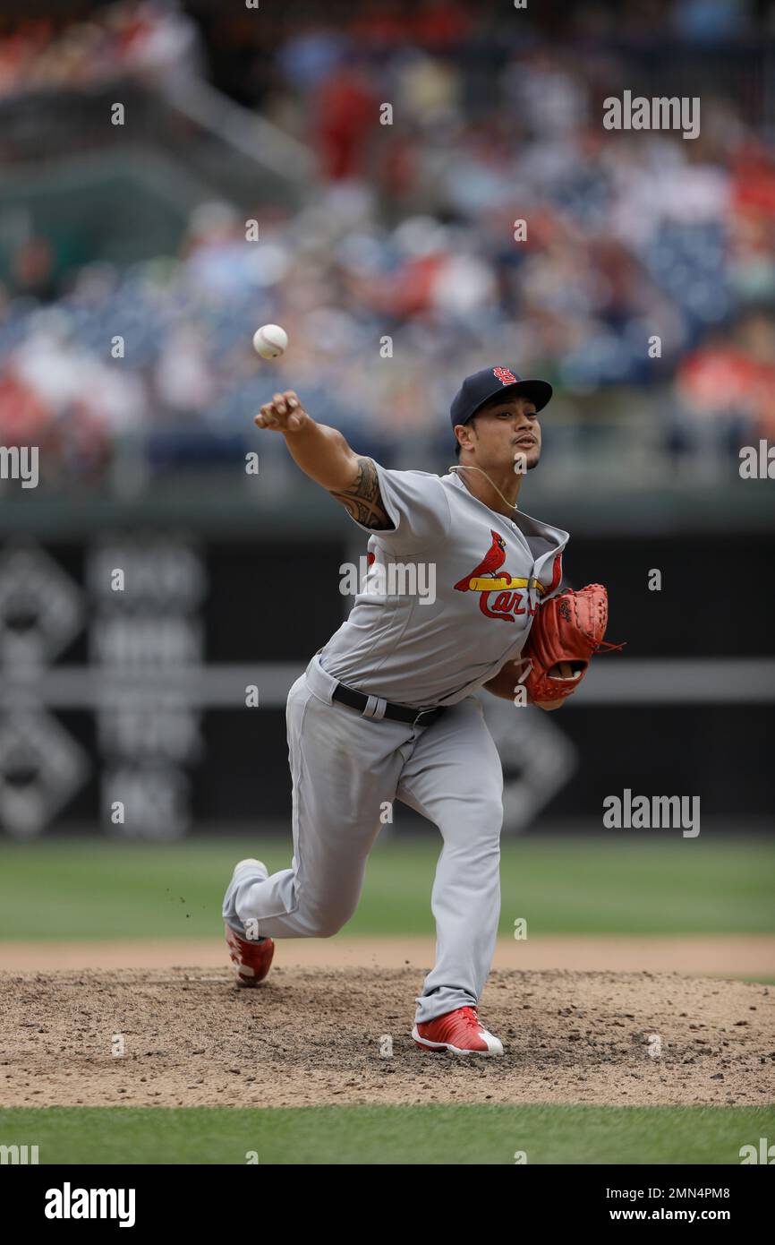 St. Louis Cardinals' Sam Tuivailala in action during a baseball game ...