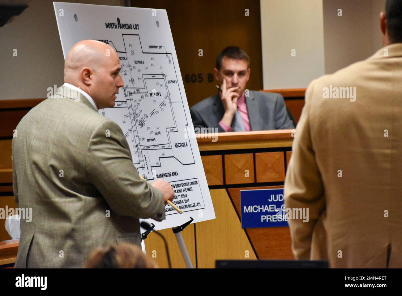 Detective Brad Tucker, left, with the Billings Police Department ...