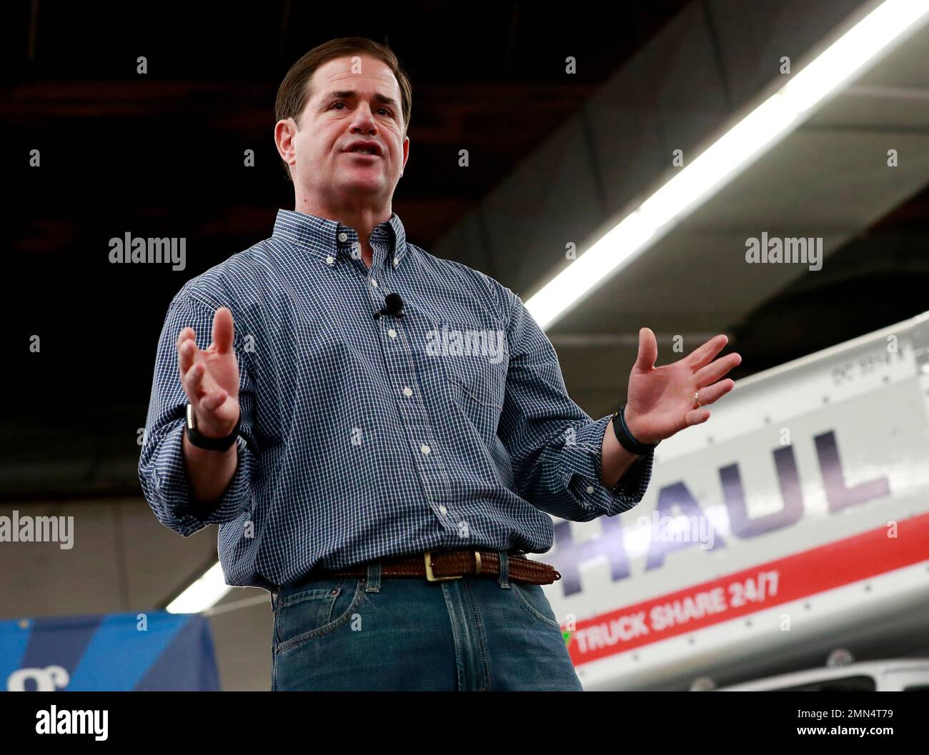 Arizona Gov. Doug Ducey, R, speaks at a campaign rally Wednesday, June ...