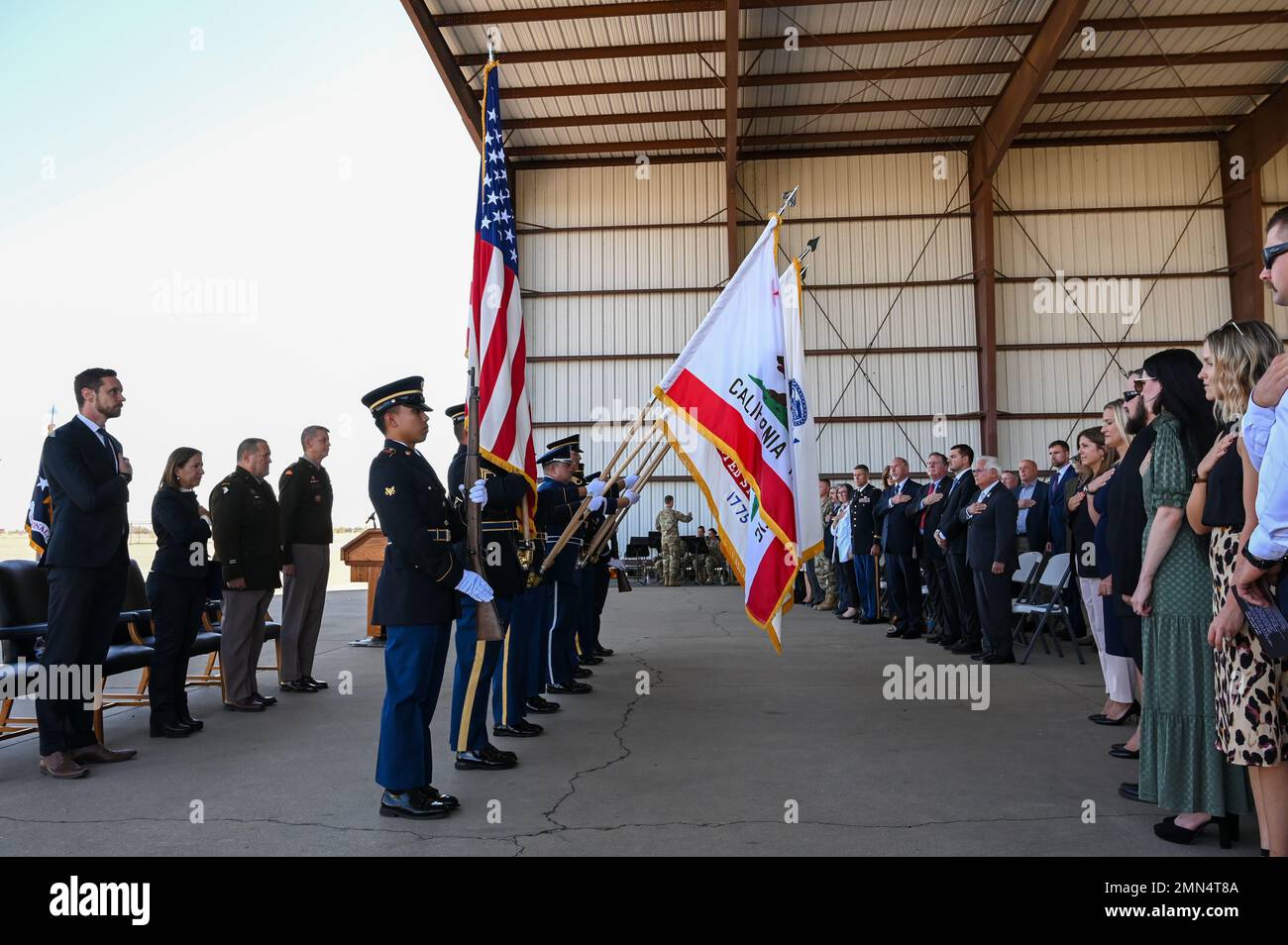 U.S. Army Maj. Gen. David Baldwin, California’s Adjutant General, marks ...