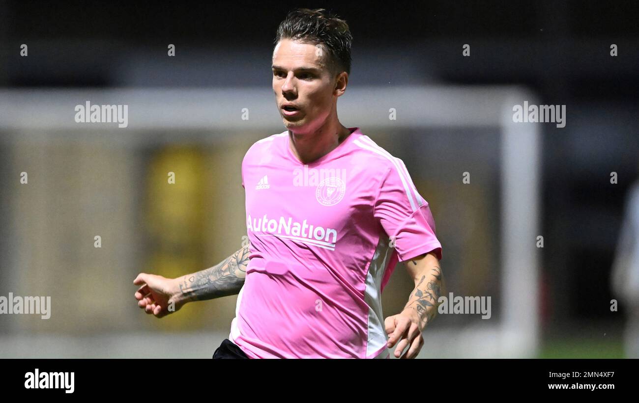 Inter Miami CF Midfielder Robert Taylor (16) during an MLS preseason ...