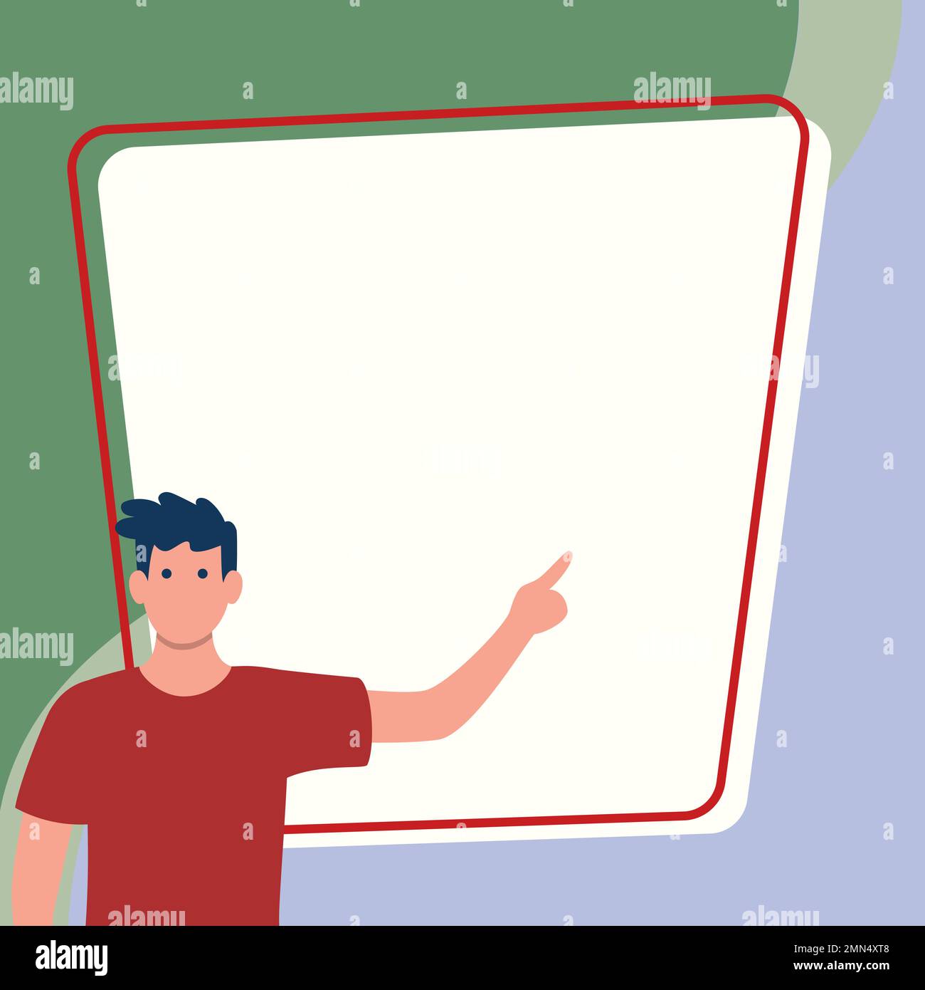 Presentator shows important information on whiteboard. Man show main ...