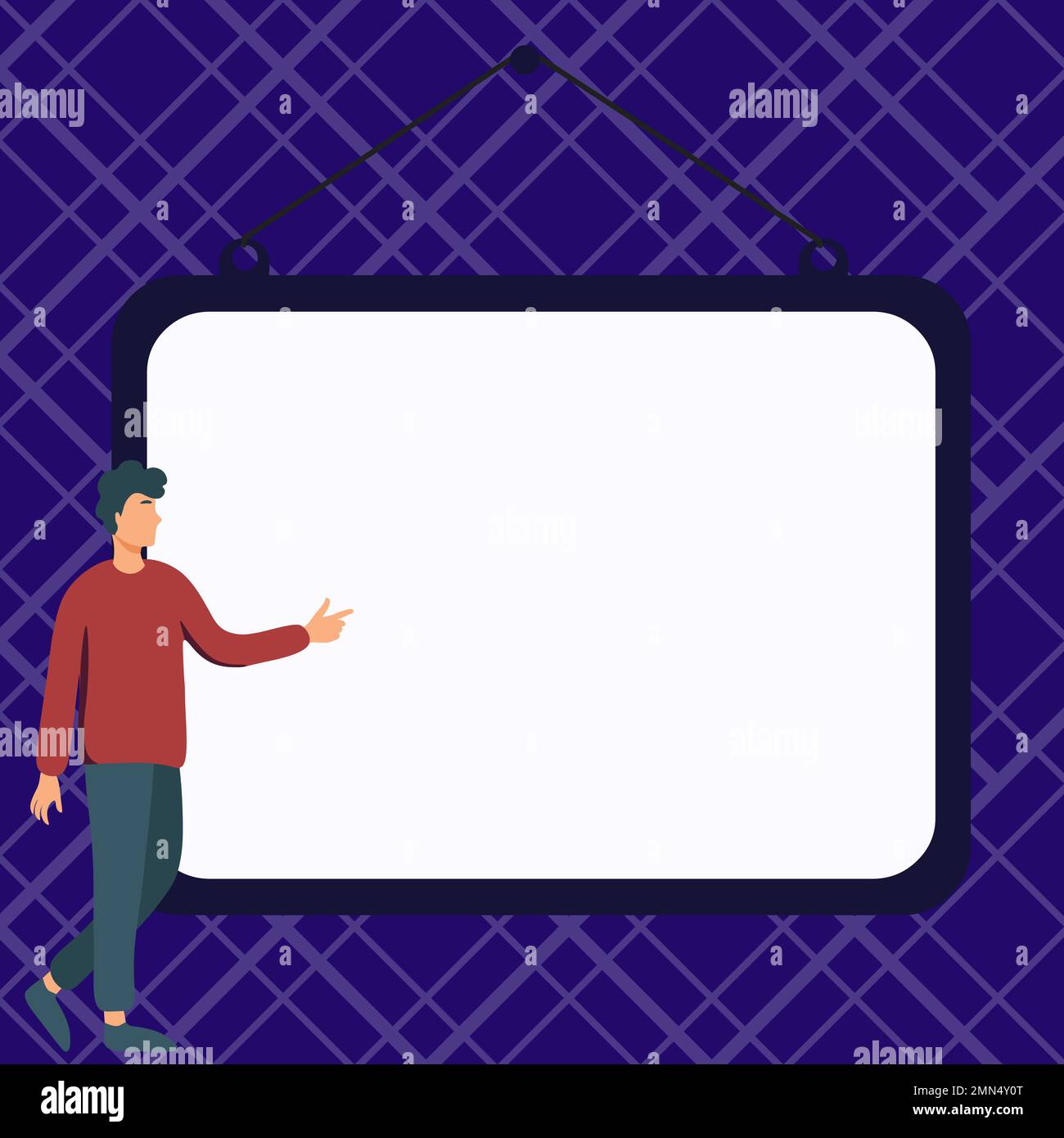 Presentator shows important information on whiteboard. Man show main ...