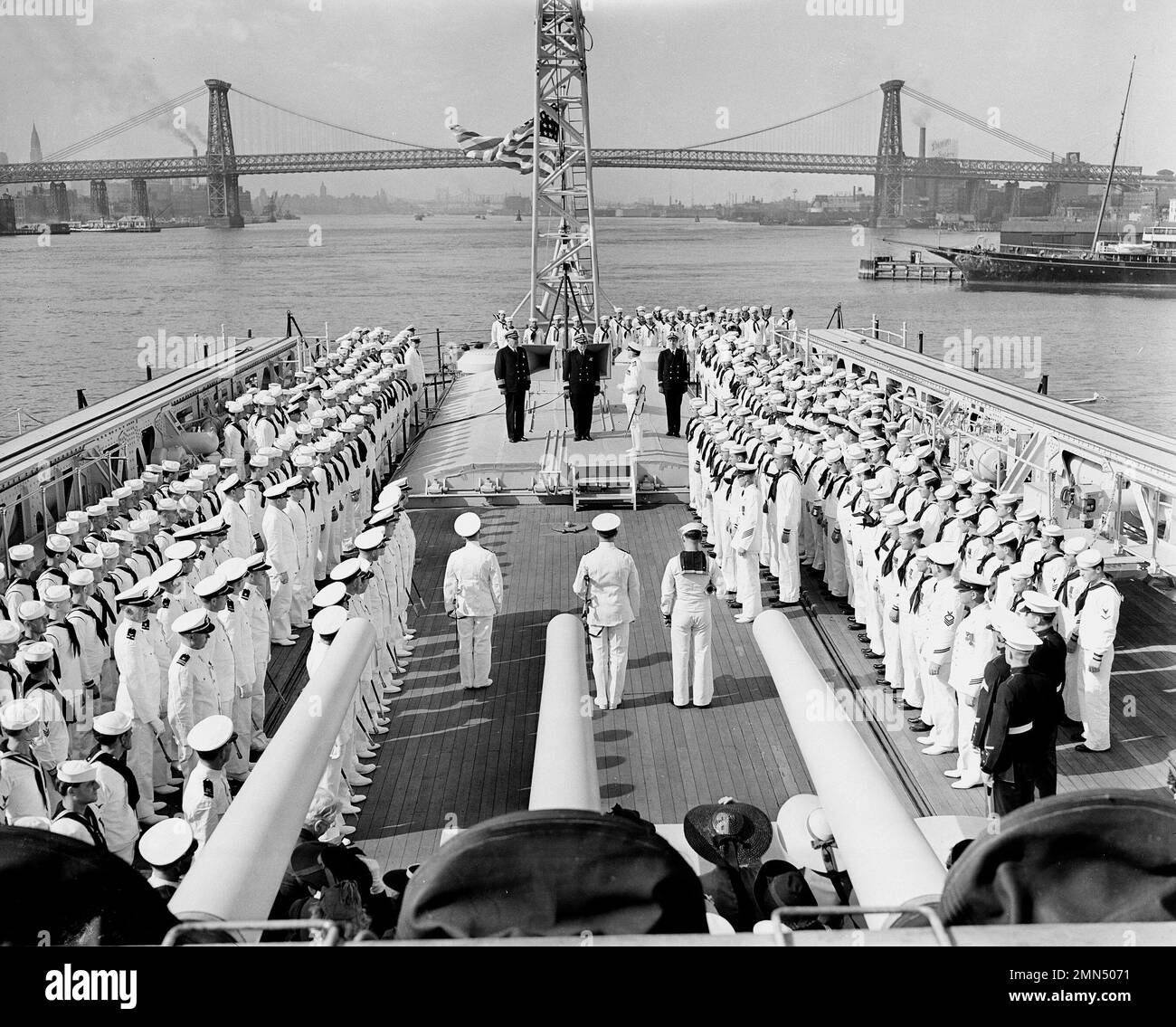 FILE - In this June 15, 1938 file photo, the USS Honolulu, a 9,650-ton ...
