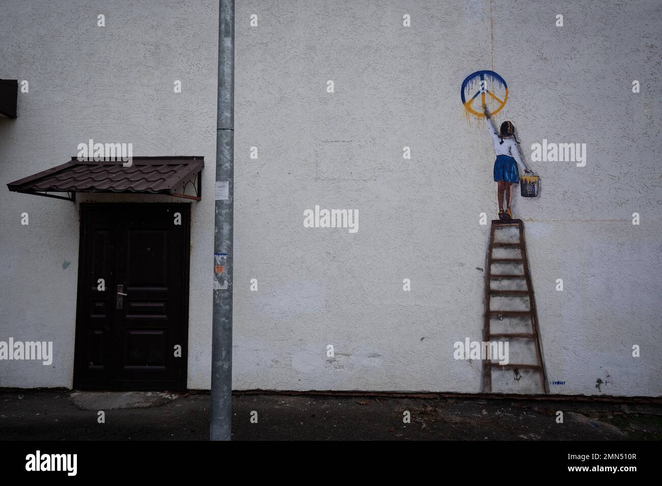 An artwork believed to have been done by famous street artist Tvboy in ...