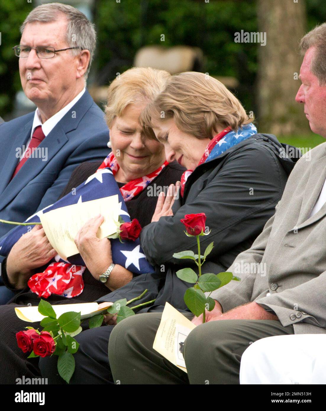 Family members of WWII U.S. Navy sailor Julius Pieper, Linda Suiter ...