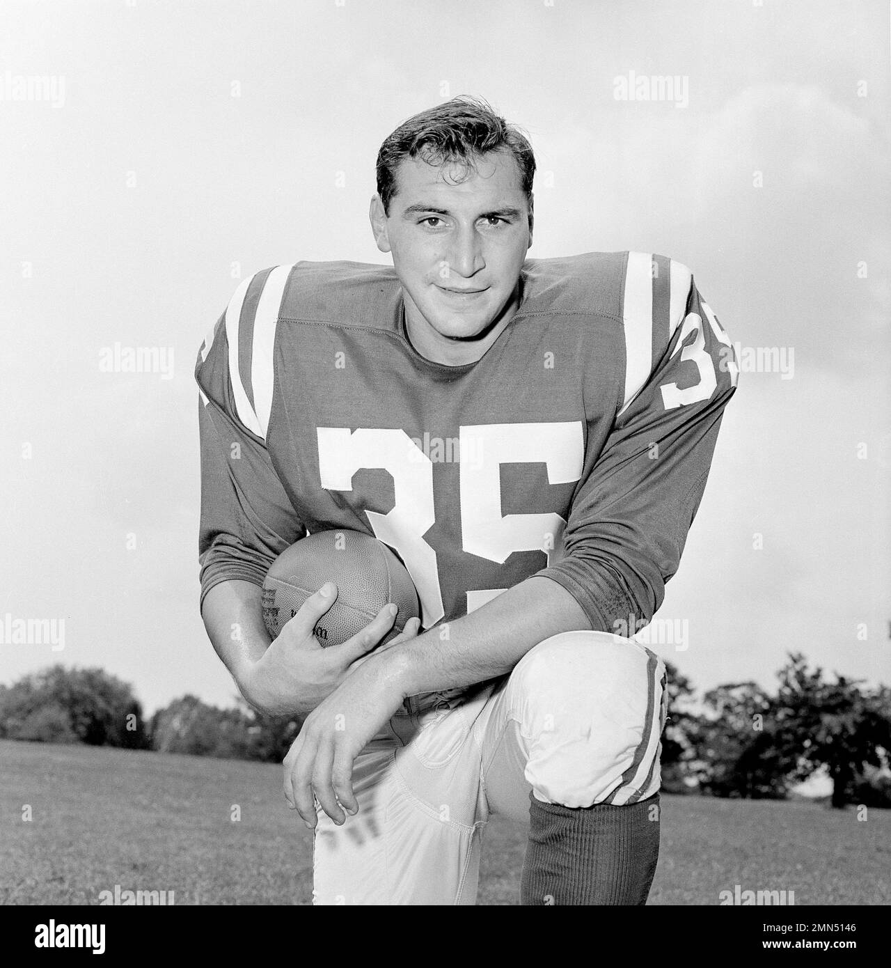 Fullback Alan Ameche of the Baltimore Colts (35) is pictured in ...