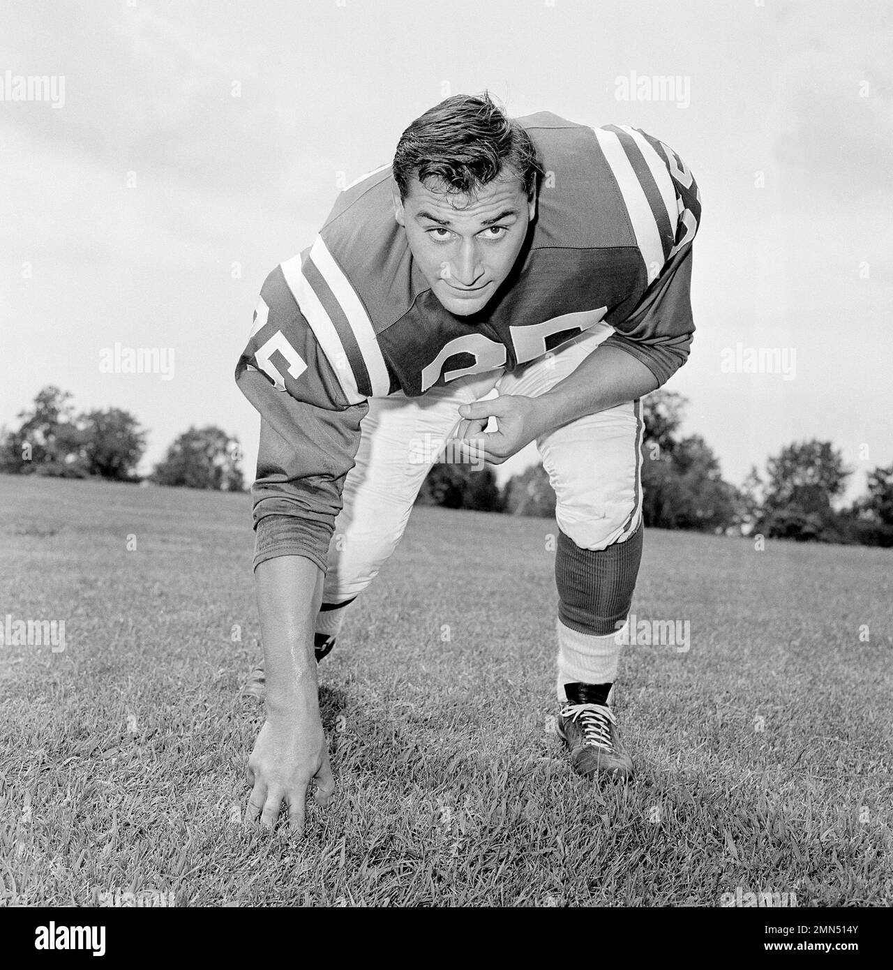 Fullback Alan Ameche of the Baltimore Colts (35) is pictured in ...