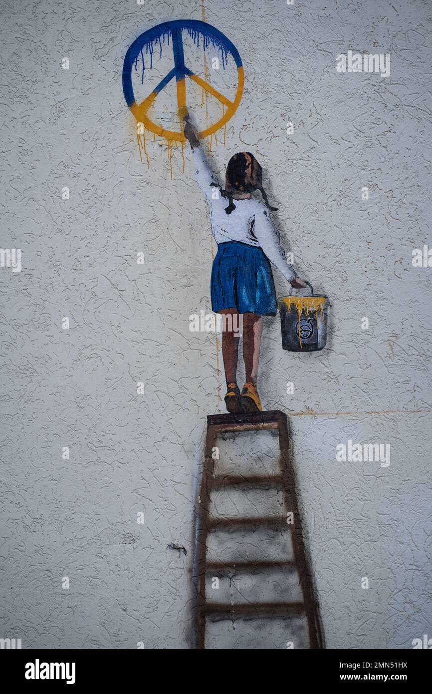 An artwork believed to have been done by famous street artist Tvboy in ...