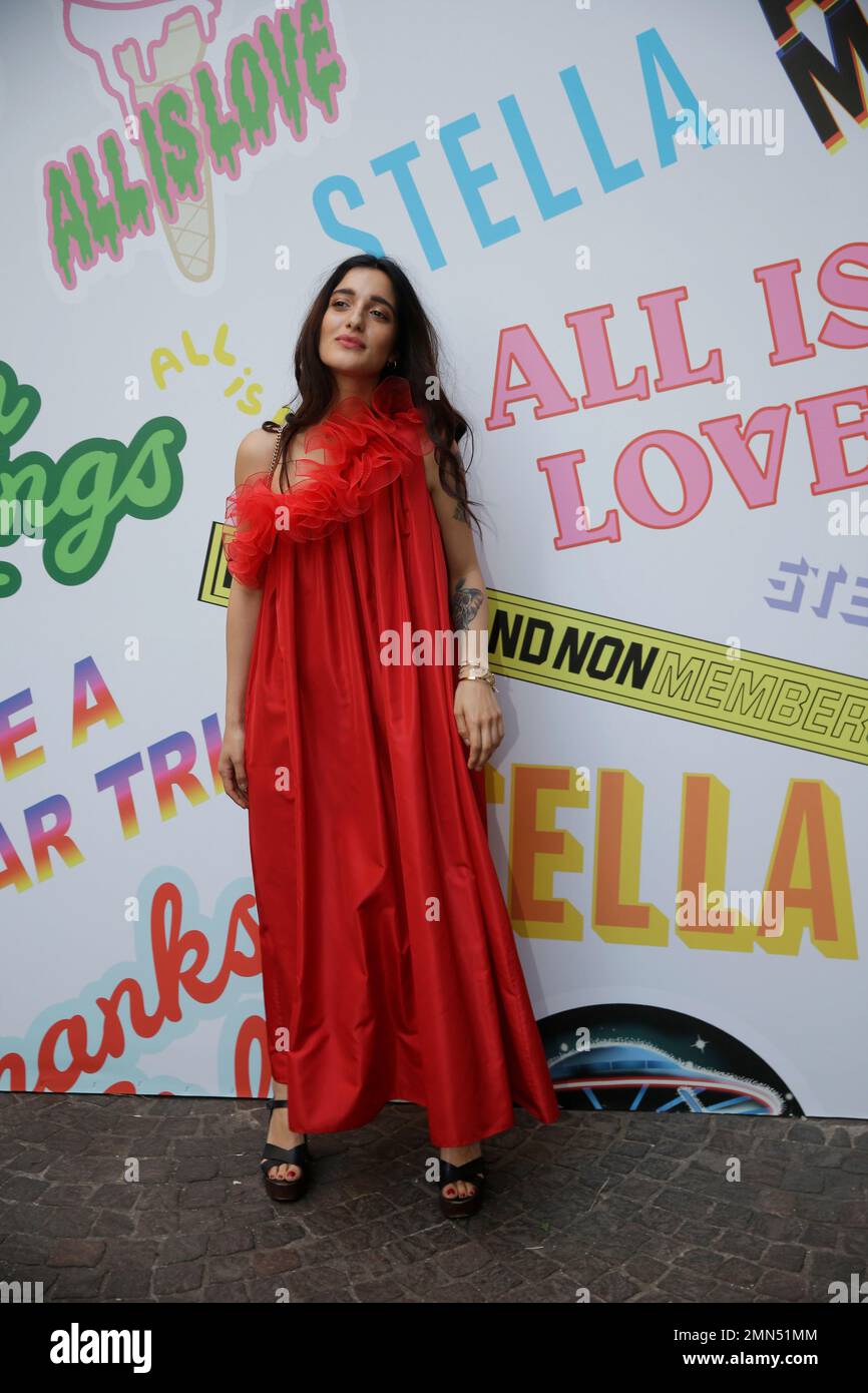 Italian singer Levante arrives to attend the Stella McCartney men's ...