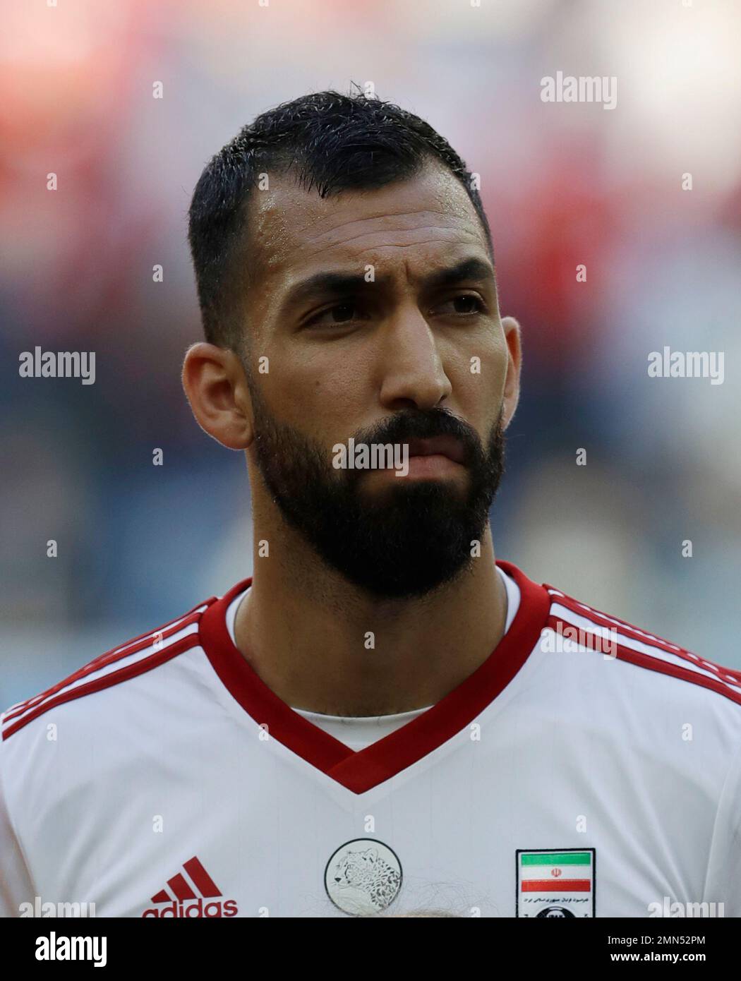 Iran's Roozbeh Cheshmi during the group B match between Morocco and Iran at the 2018 soccer ...