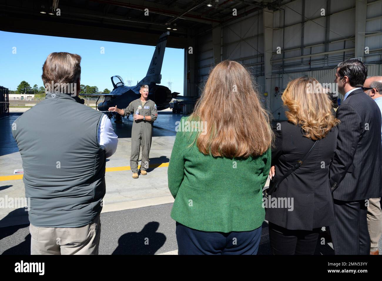 U.S. Air Force Col. Derek B. Routt, commander of the 177th Fighter Wing ...
