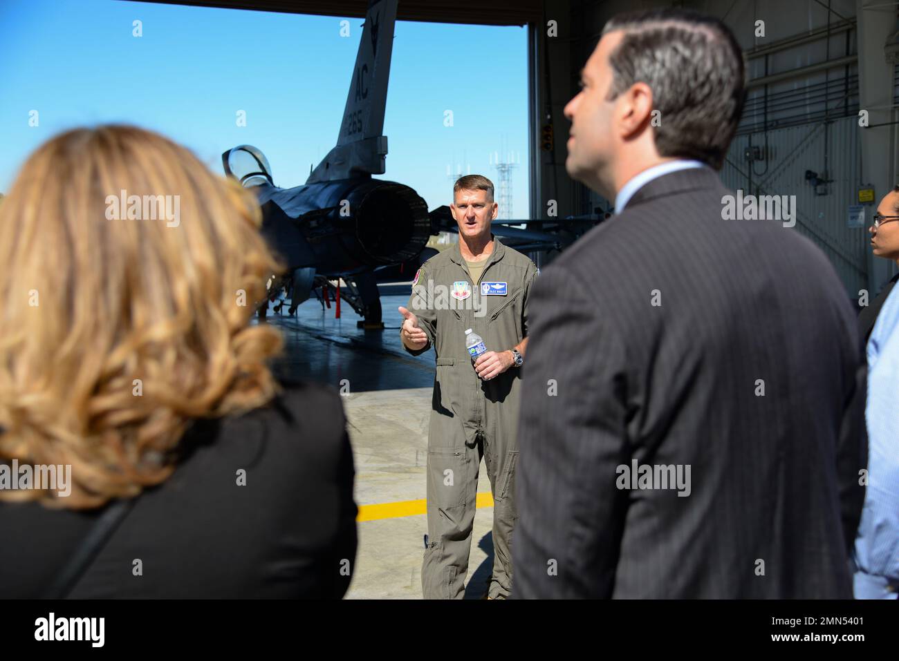 U.S. Air Force Col. Derek B. Routt, commander of the 177th Fighter Wing ...