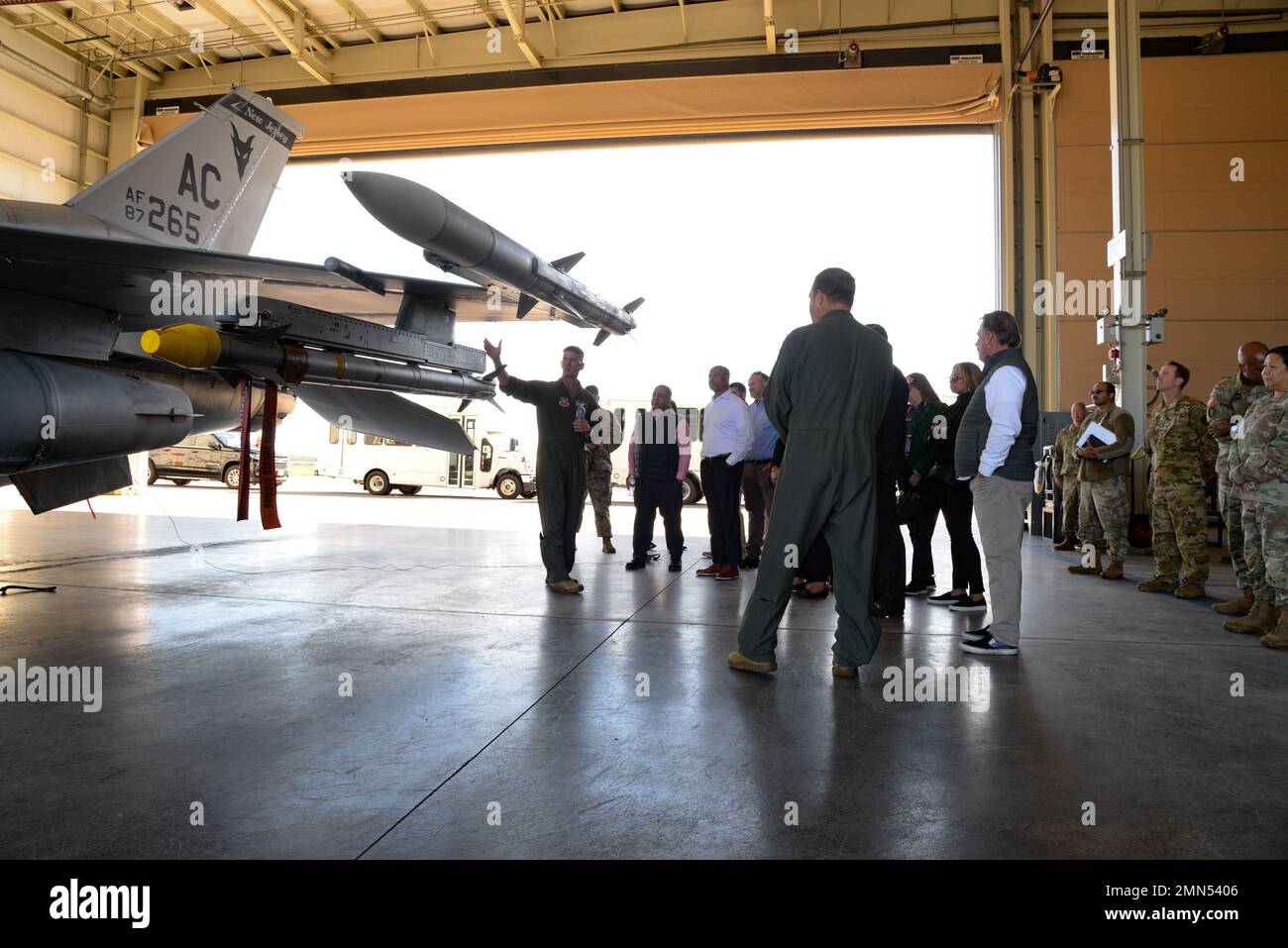 U.S. Air Force Col. Derek B. Routt, commander of the 177th Fighter Wing ...