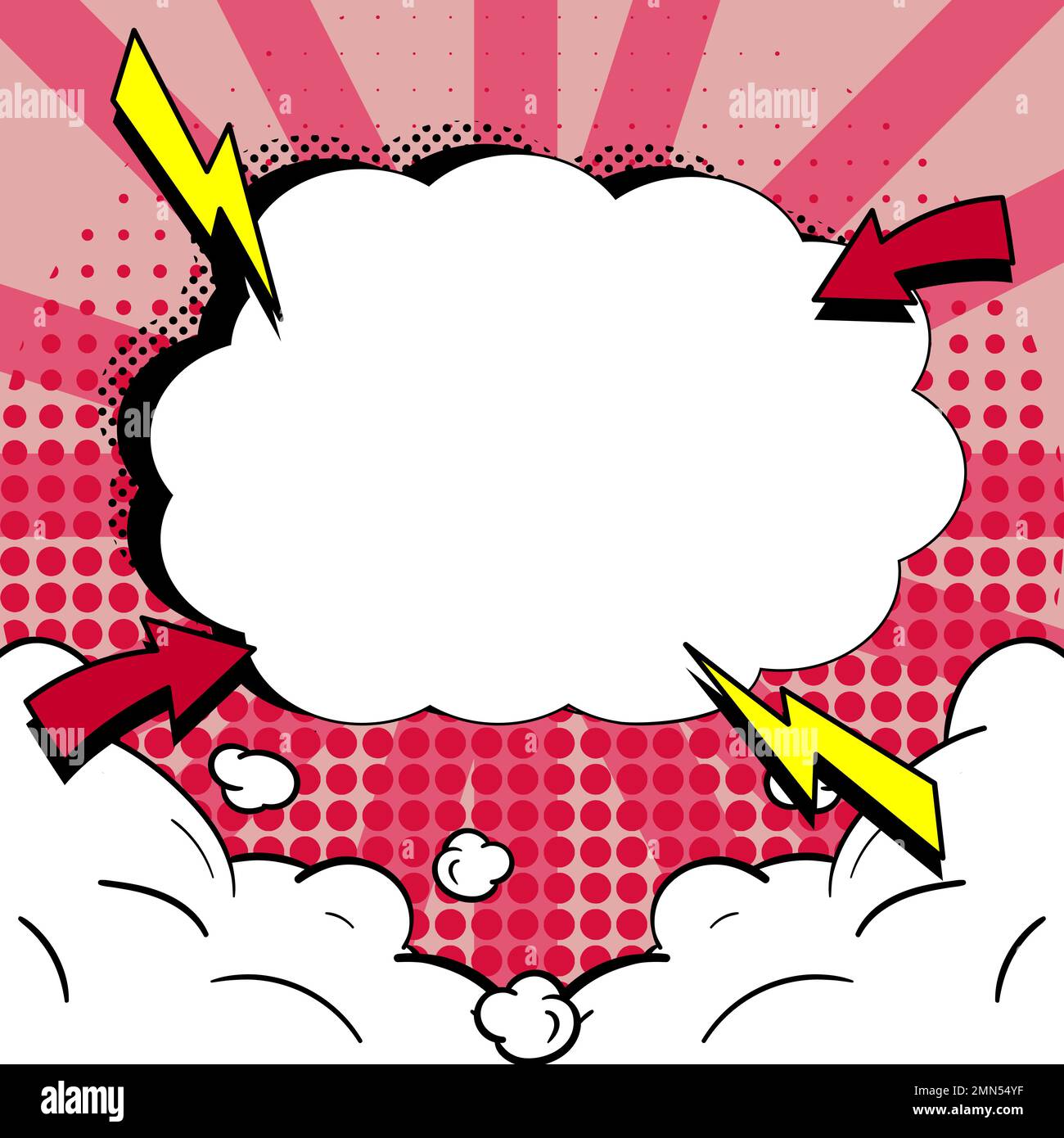 Comics Design Frames. Photo Frame Set With Explosion Bubbles For Add ...