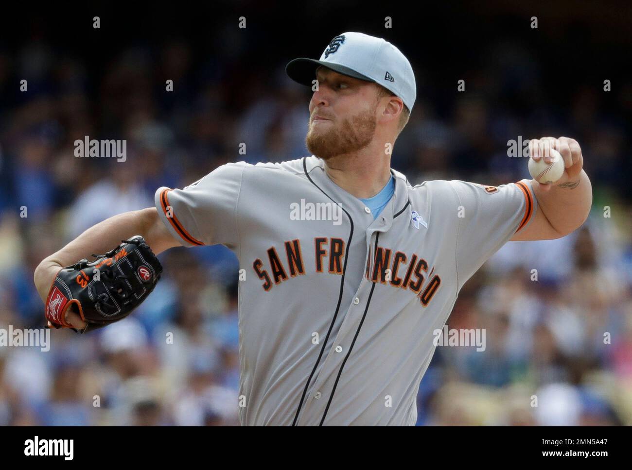 San Francisco Giants relief pitcher Will Smith throws against the Los ...