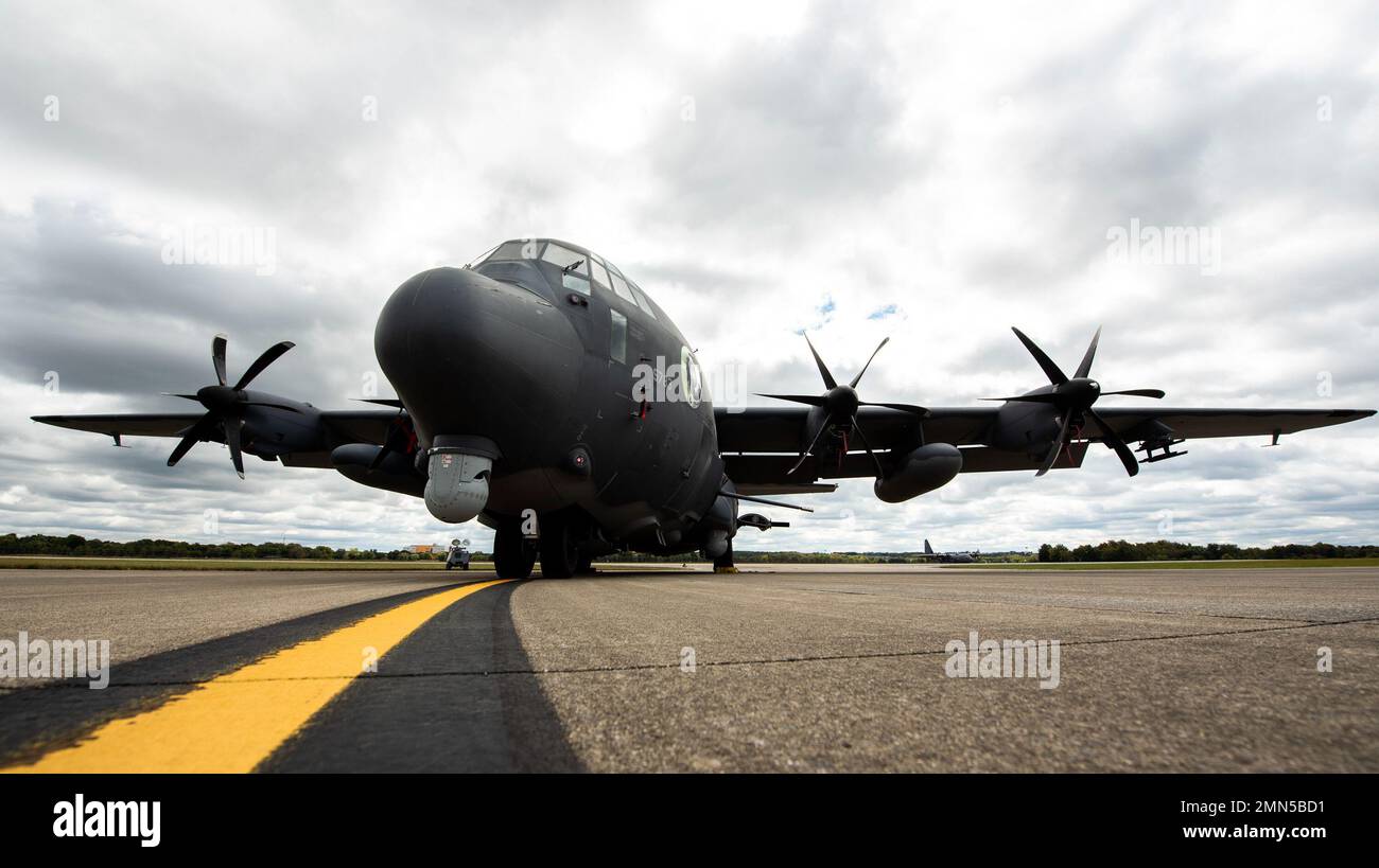 A U.S. Air Force AC-130J Ghostrider gunship aircraft assigned to the ...