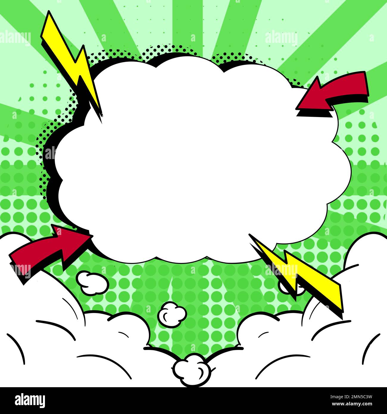 Comics Design Frames. Photo Frame Set With Explosion Bubbles For Add ...