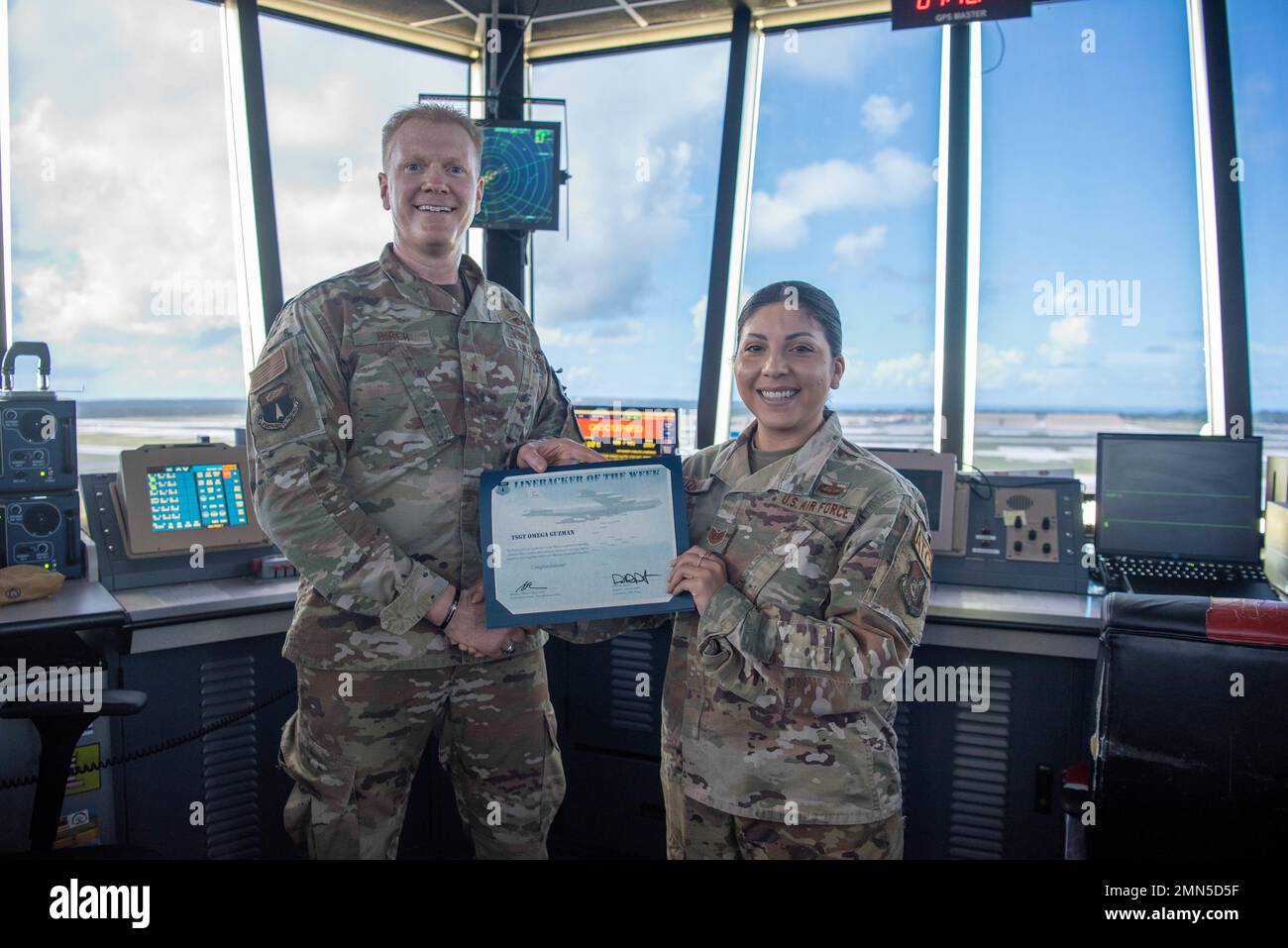 U.S. Air Force Tech Sgt. Omega Guzman senior watch supervisor for the ...