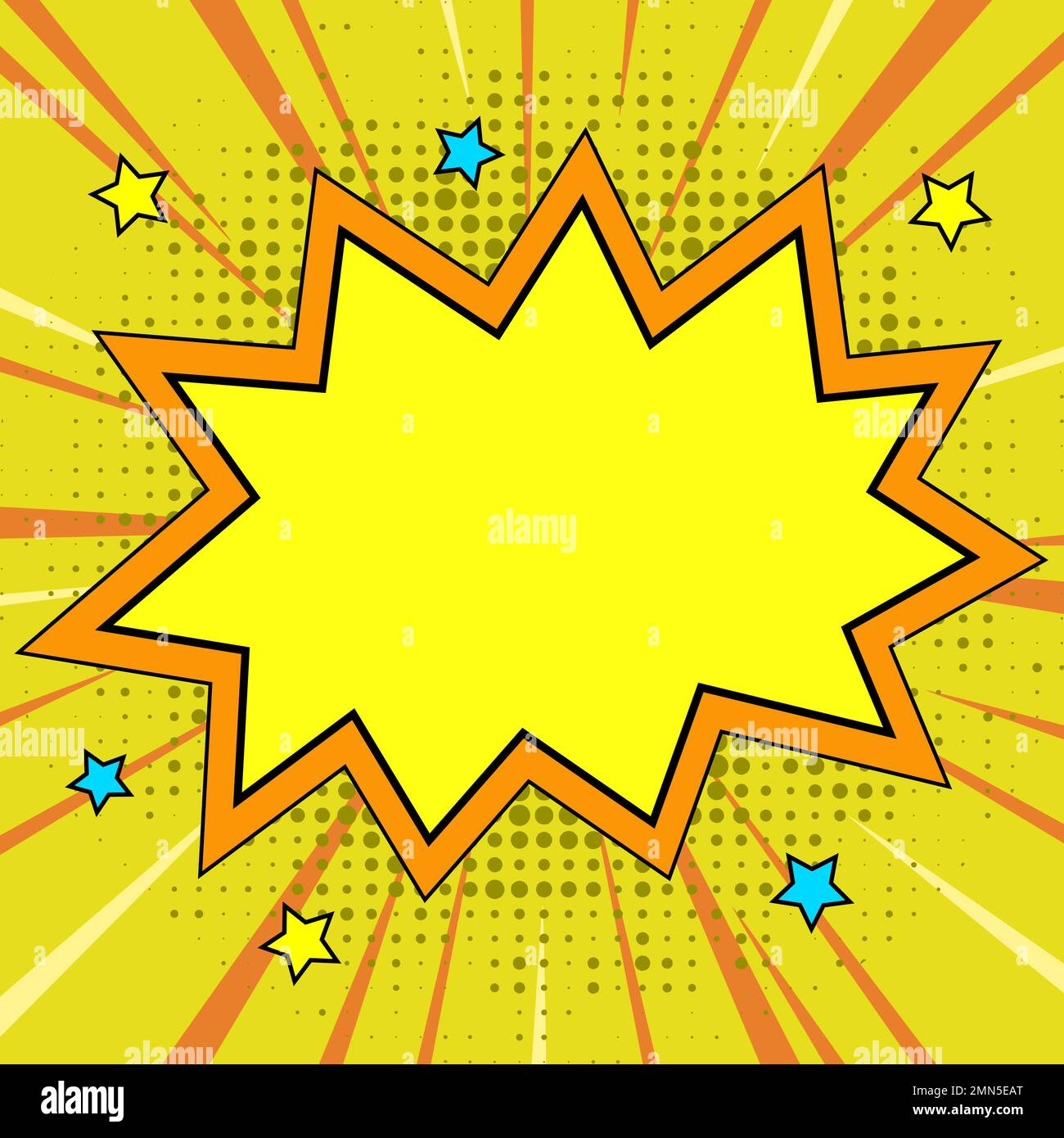 Comics Design Frames. Photo Frame Set With Explosion Bubbles For Add ...