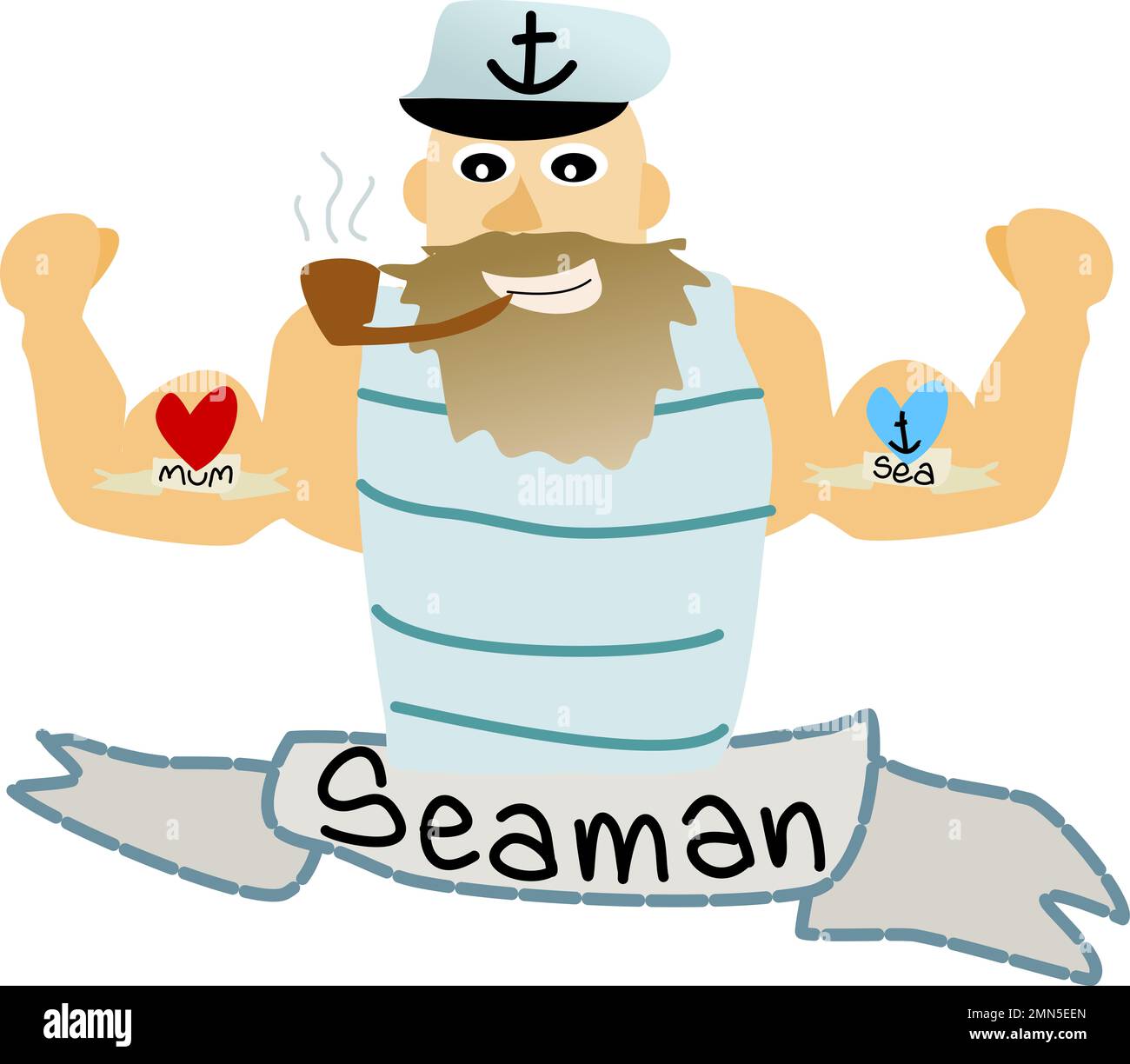 Seaman drawing Cut Out Stock Images & Pictures - Alamy