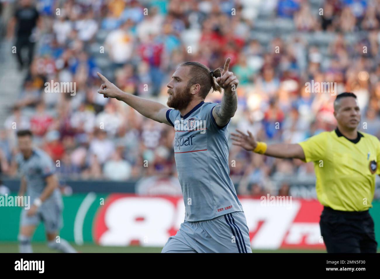 Chicago Fire forward Aleksandar Katai (10) in the first half of an MLS ...