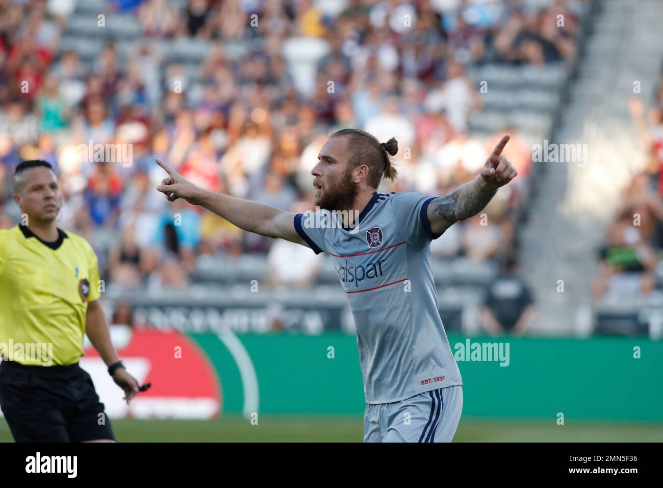 Chicago Fire forward Aleksandar Katai (10) in the first half of an MLS ...