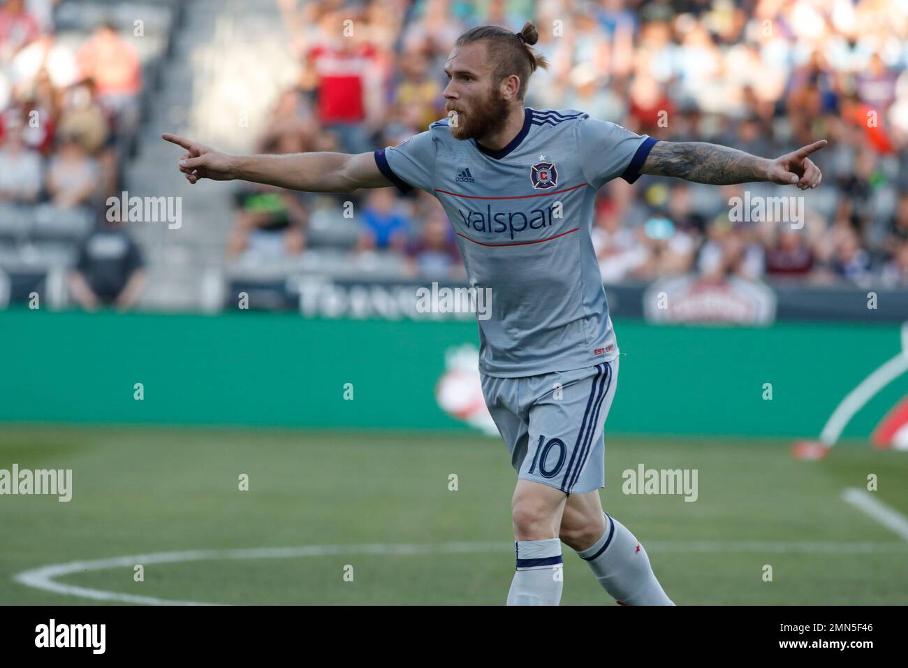 Chicago Fire forward Aleksandar Katai (10) in the first half of an MLS ...