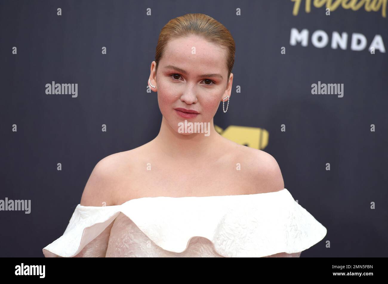 Talitha Bateman arrives at the MTV Movie and TV Awards at the Barker ...