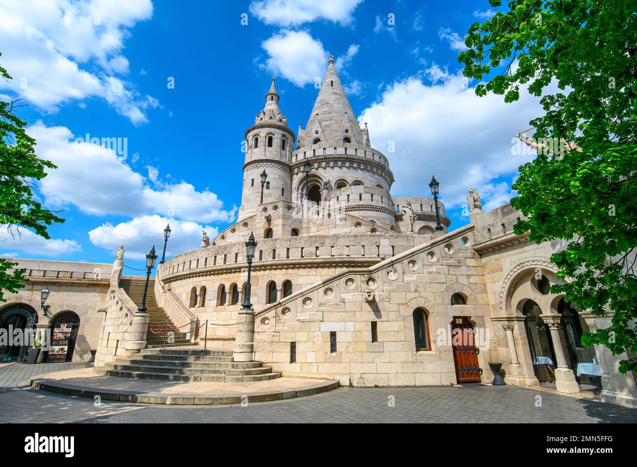 Budapest, Hungary. Fisherman's Bastion at the heart of Buda's Castle ...