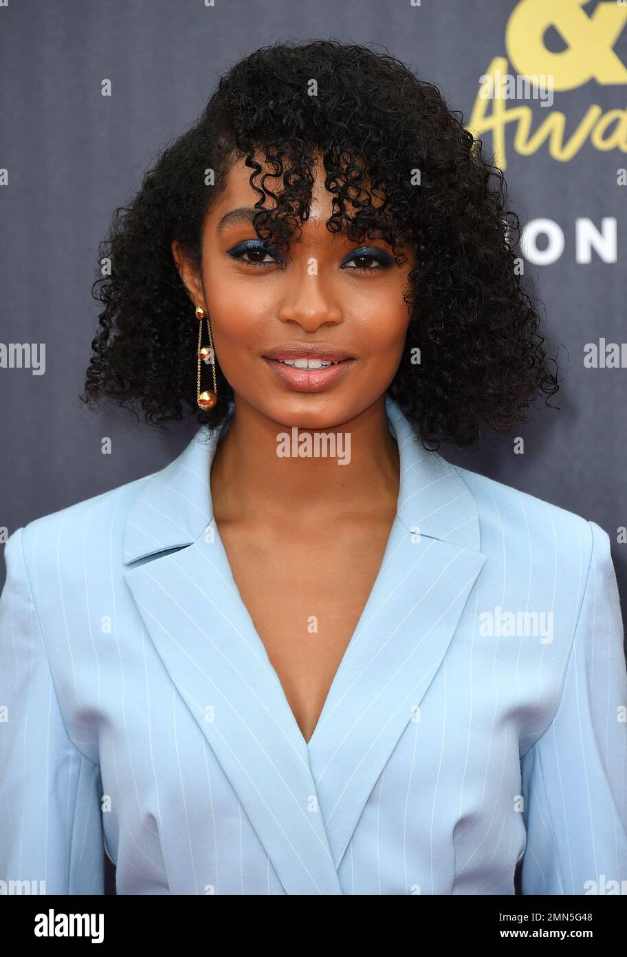 Yara Shahidi arrives at the MTV Movie and TV Awards at the Barker ...