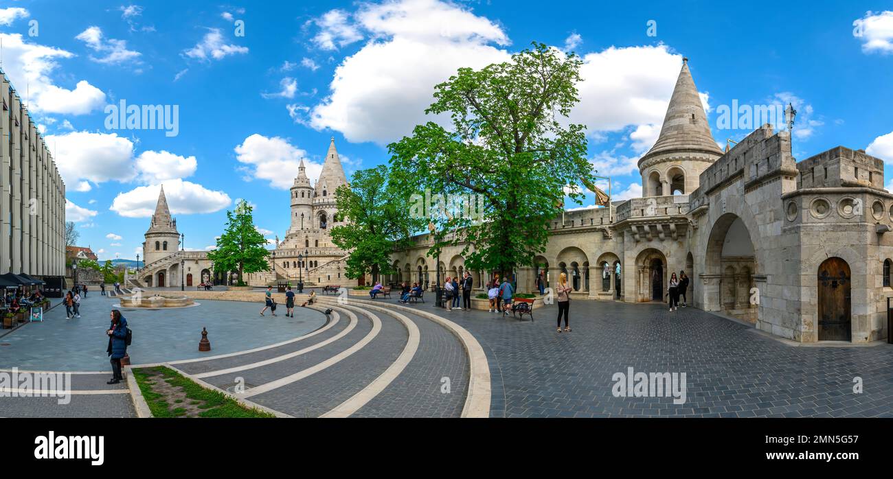 Budapest, Hungary. Fisherman's Bastion at the heart of Buda's Castle ...