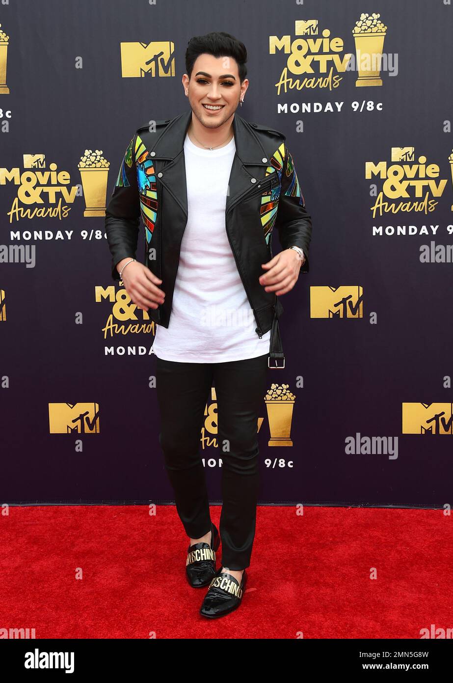 Manny Gutierrez arrives at the MTV Movie and TV Awards at the Barker ...