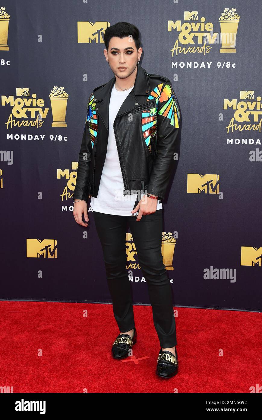 Manny Gutierrez arrives at the MTV Movie and TV Awards at the Barker ...